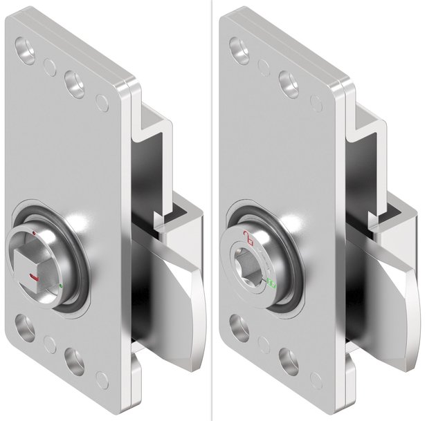 Safety cam lock with marking | Industry EMEA