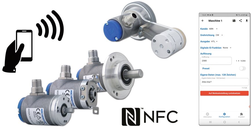 NFC as configuration interface instead of cables and adapter boxes ...